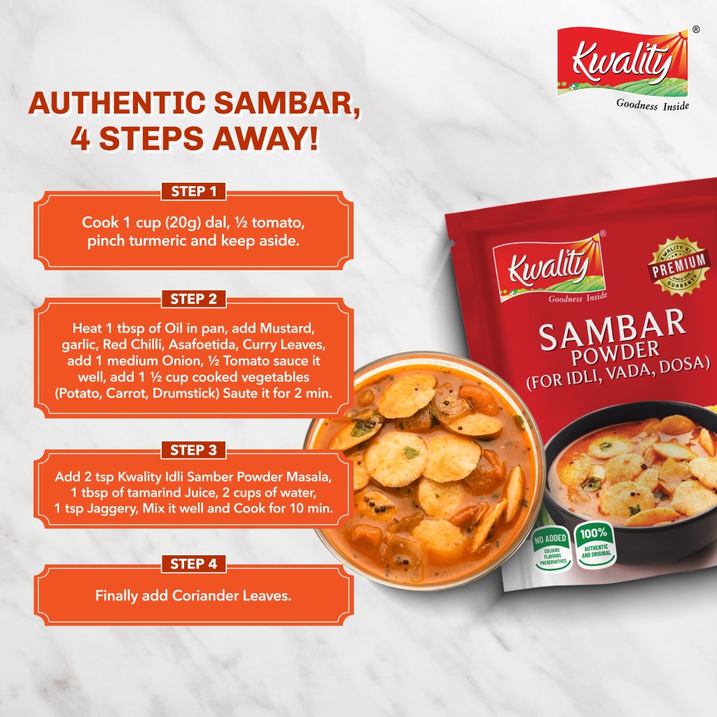 Kwality South Indian Masalas (Pack of 5) - Kwality Foods