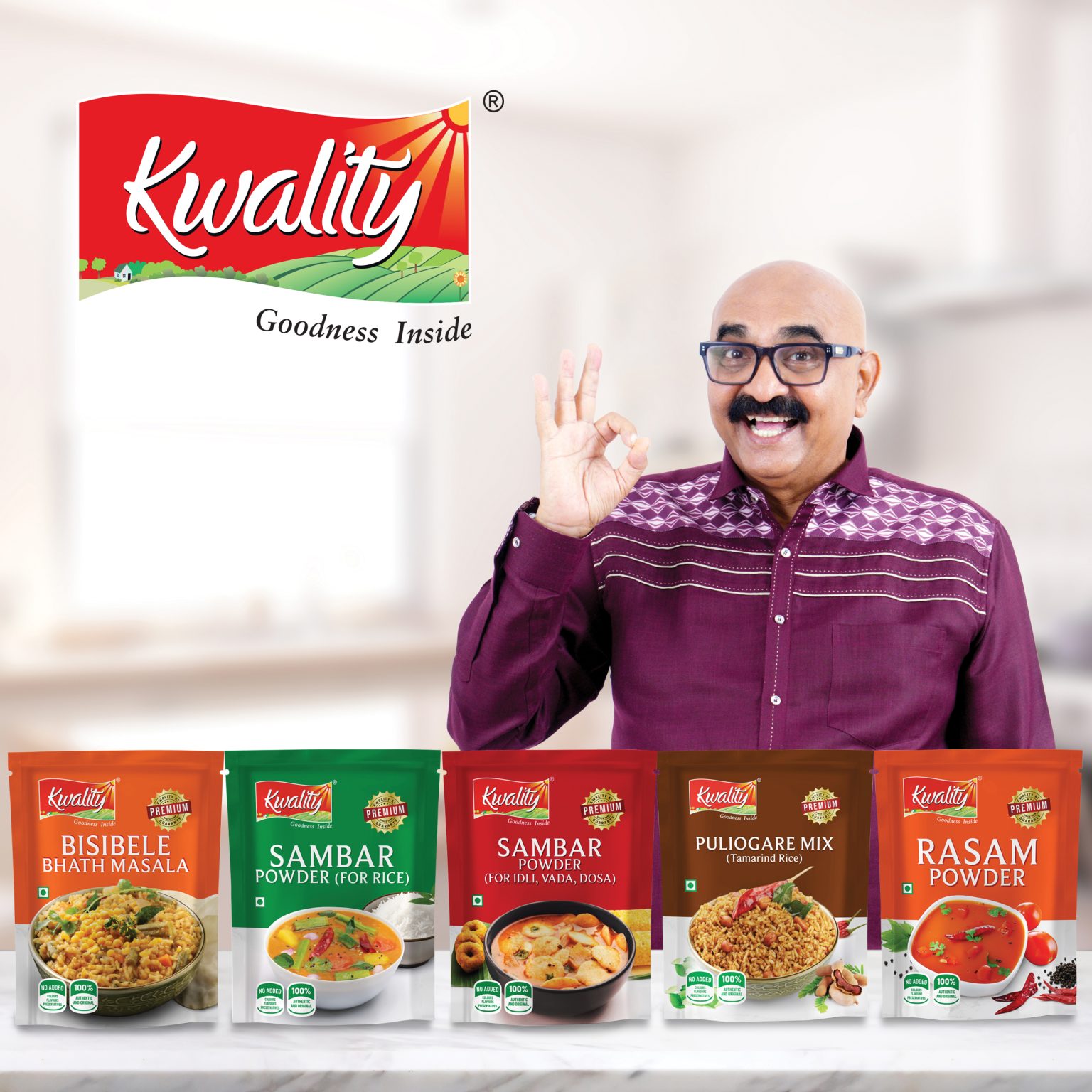 Kwality South Indian Masalas (Pack of 5) - Kwality Foods
